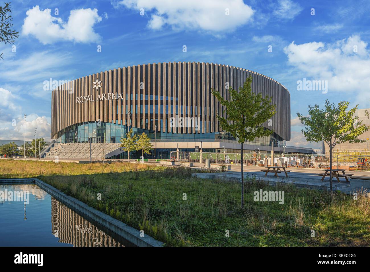 Royal Arena in Copenhagen, Denmark under blue sky Stock Photo - Alamy