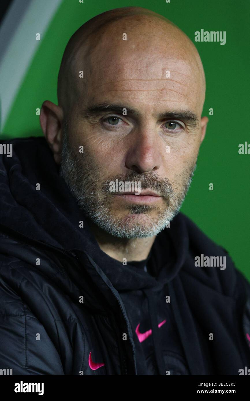 WROCLAW, POLAND - 28th May 2025: Chelsea Head Coach Enzo Maresca during ...