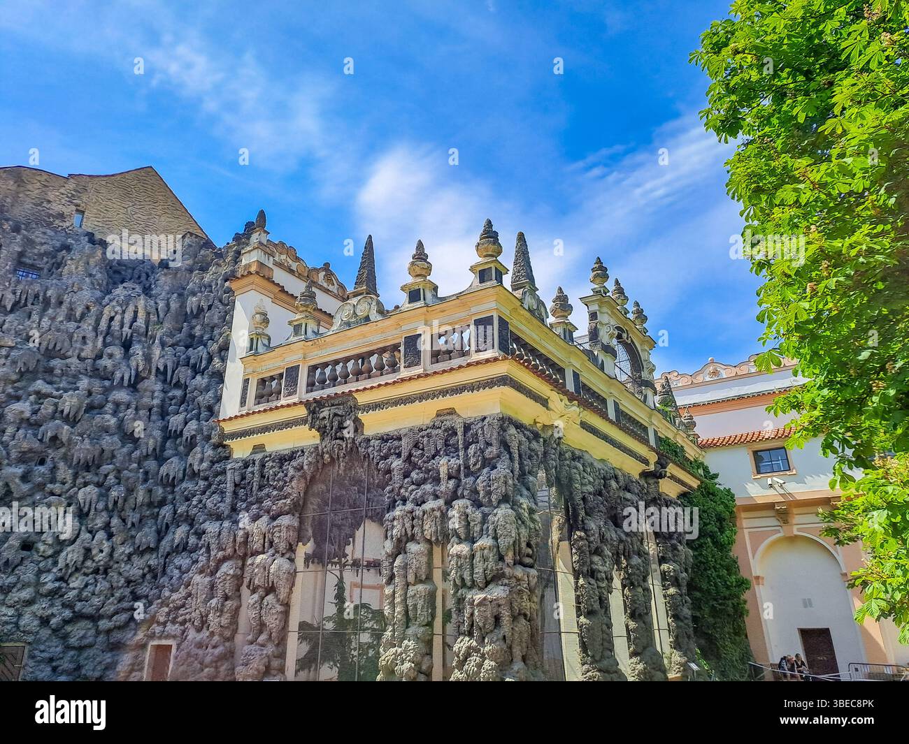 Grotto of artificial stalactites at Waldstein Garden and baroque ...