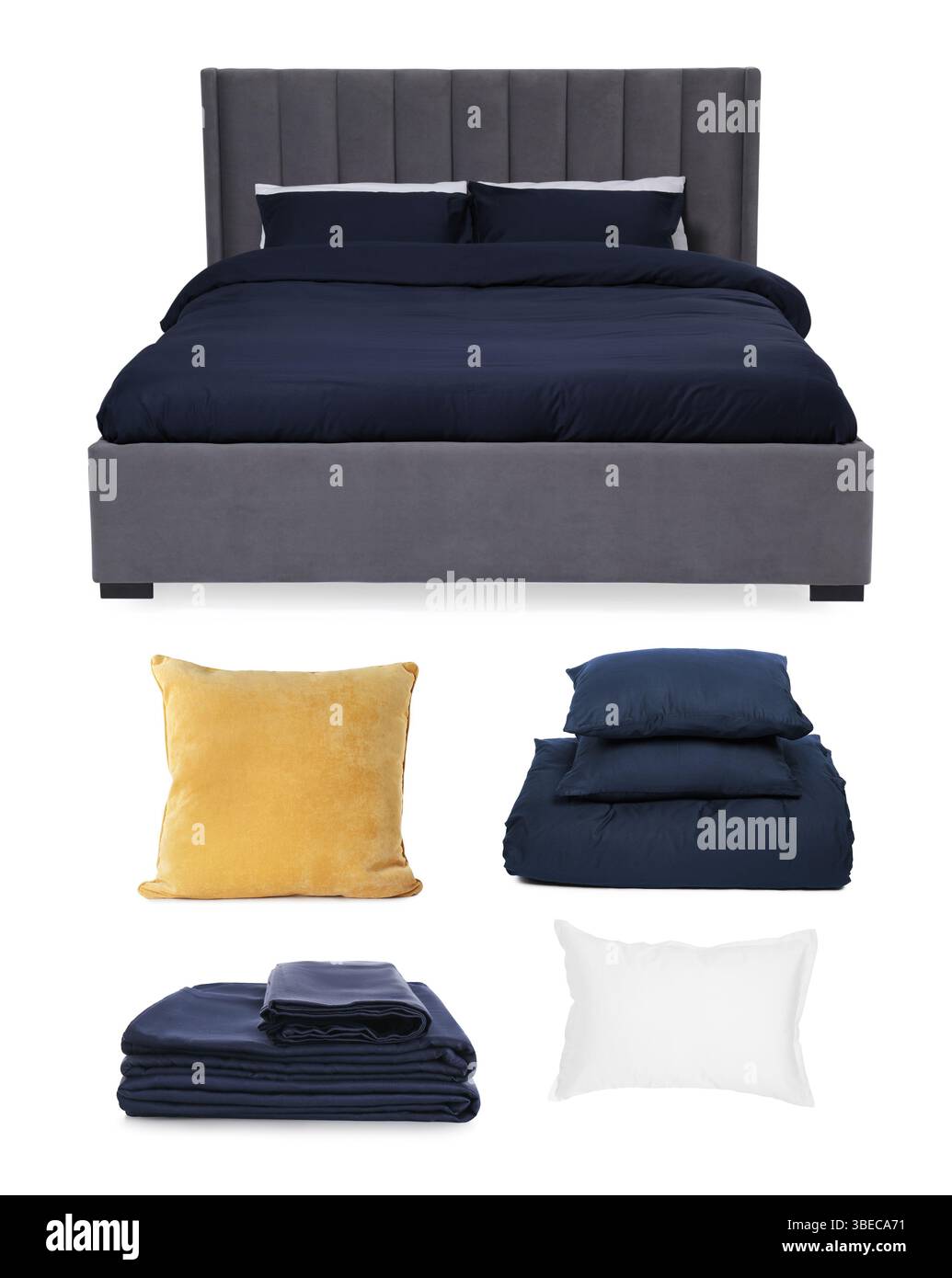 Linens set Cut Out Stock Images & Pictures - Alamy