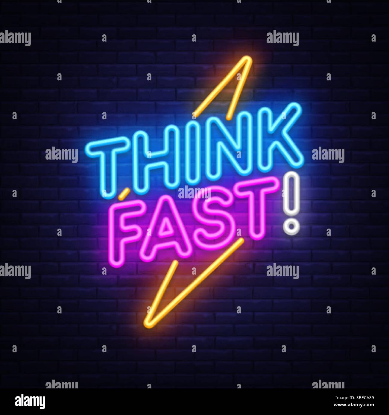 Neon light idea sign Stock Vector Images - Alamy