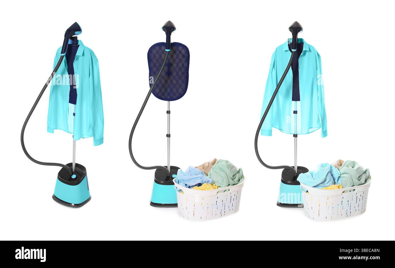 Steamer machine clothes Cut Out Stock Images & Pictures - Alamy
