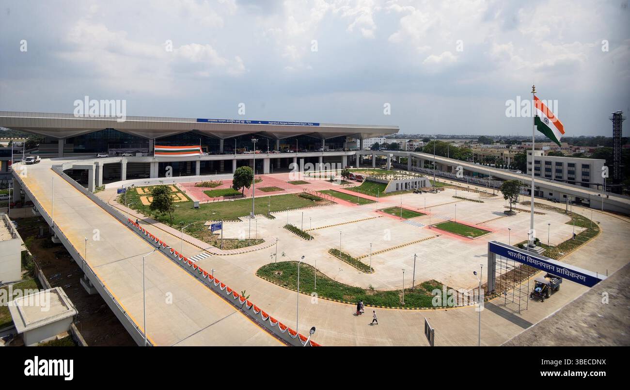 Patna, India. 28th May, 2025. PATNA, INDIA - MAY 28: A bird's eye view ...