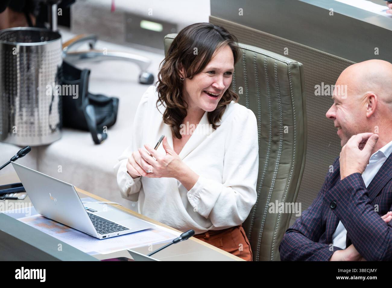 Hannelore Goeman and Kurt De Loor at the Flemish parliament plenary ...
