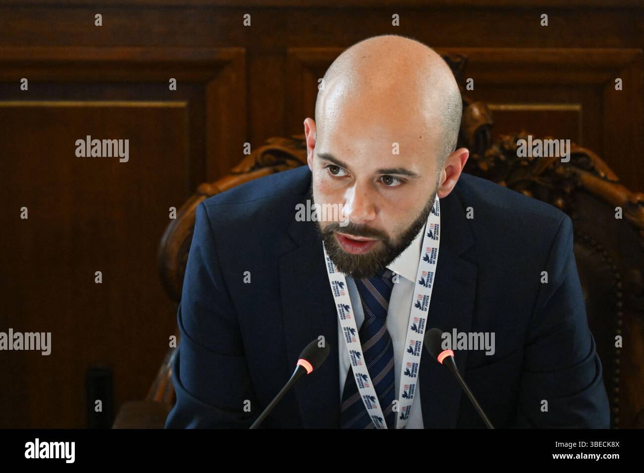 Paris, France. 28th May, 2025. Board Member CF4J Mohammad Hasan attends ...