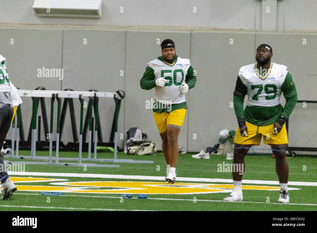 Green Bay Packers guard Zach Tom (50) during an OTA practice Wednesday ...
