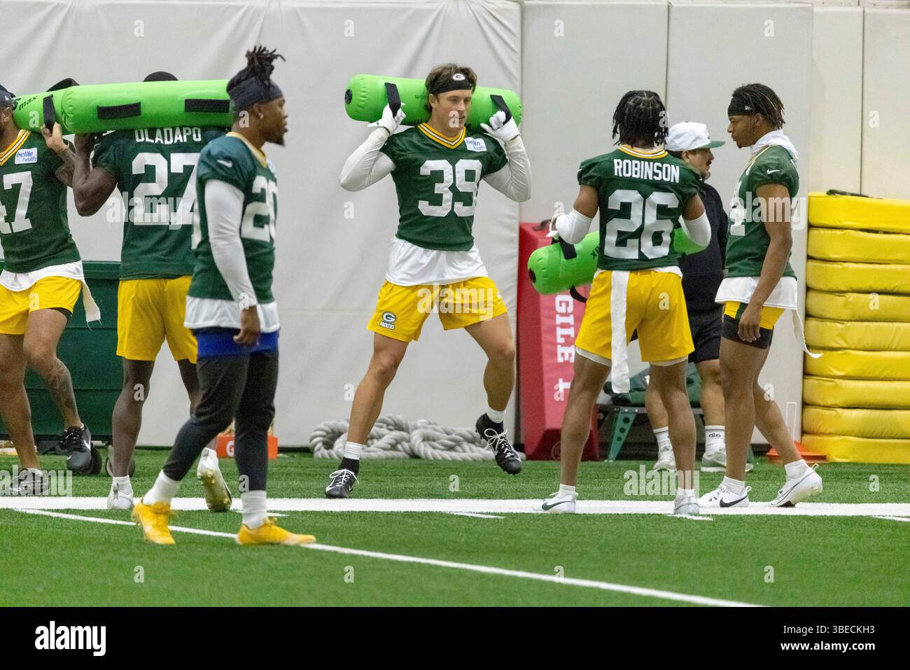 Green Bay Packers safety Zayne Anderson (39) during an OTA practice ...