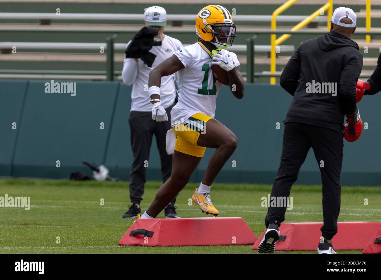 Green Bay Packers wide receiver Jayden Reed (11)) during an OTA ...
