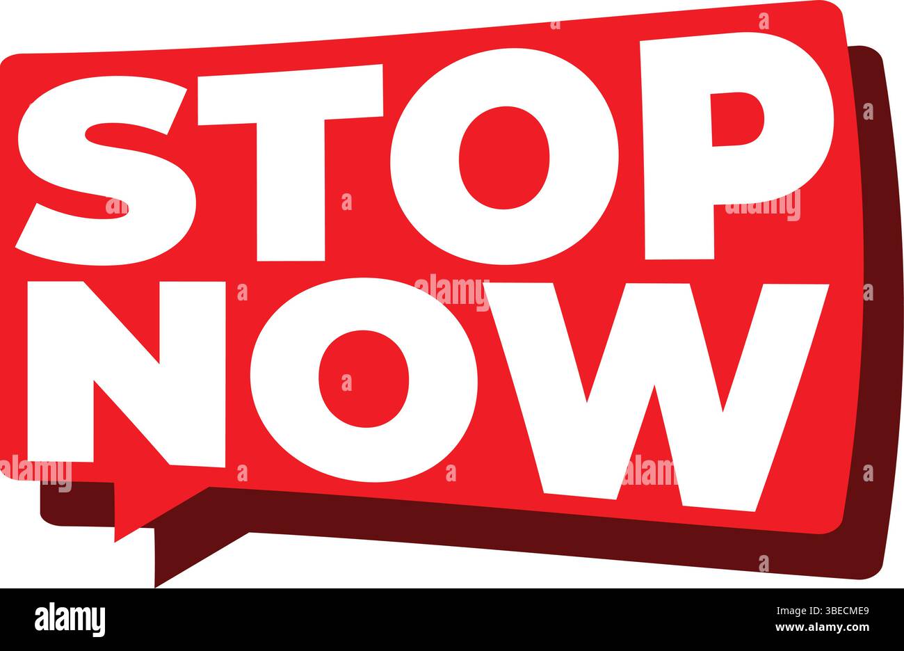 Stop Here Recruitment Call-to-Action Sign with Bold Font Stock Vector ...