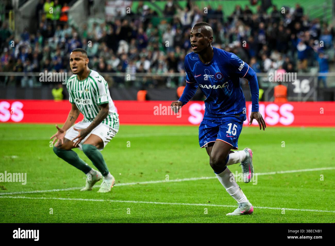 Nicolas Jackson of Chelsea FC celebrates after scoring a goal during ...
