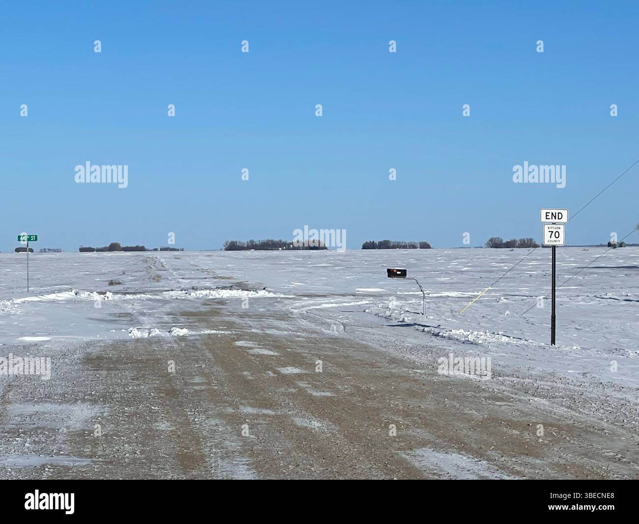 A view of the landscape outside the hamlet of St. Vincent, Minn ...