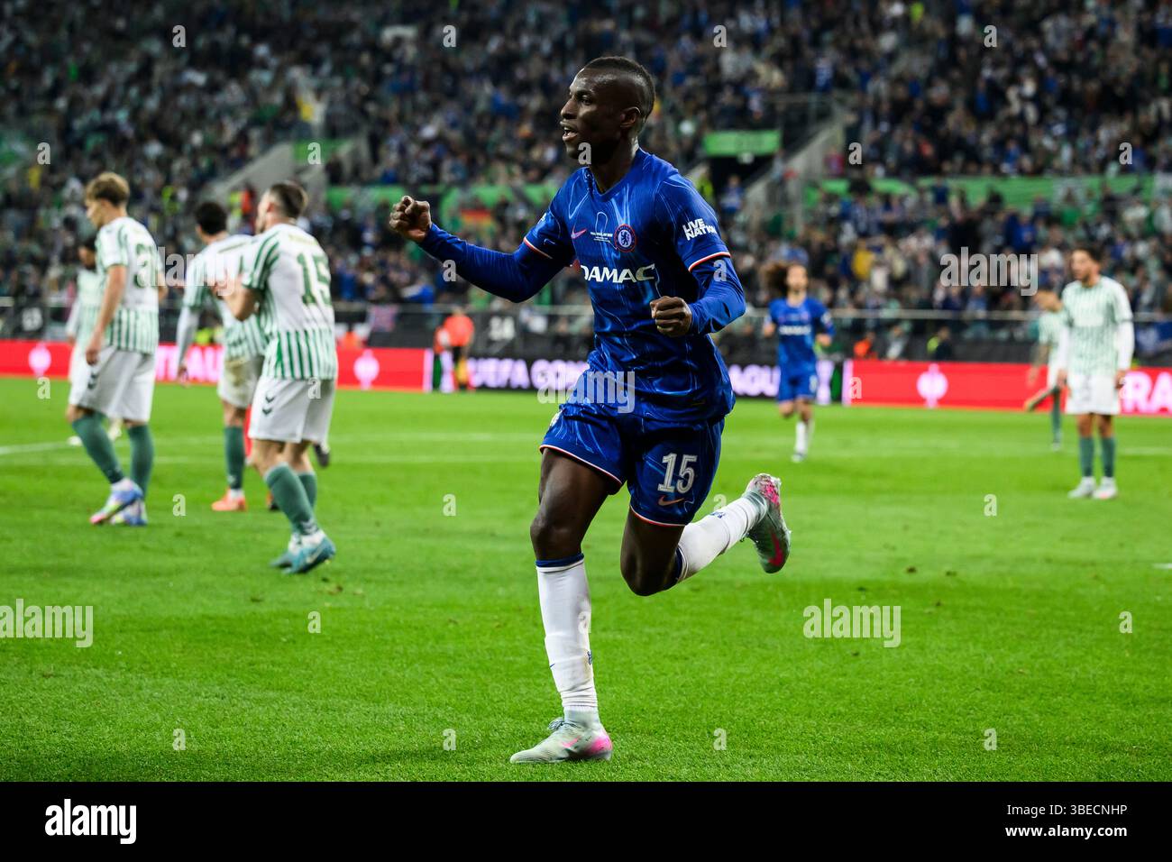 Nicolas Jackson of Chelsea FC celebrates after scoring a goal during ...