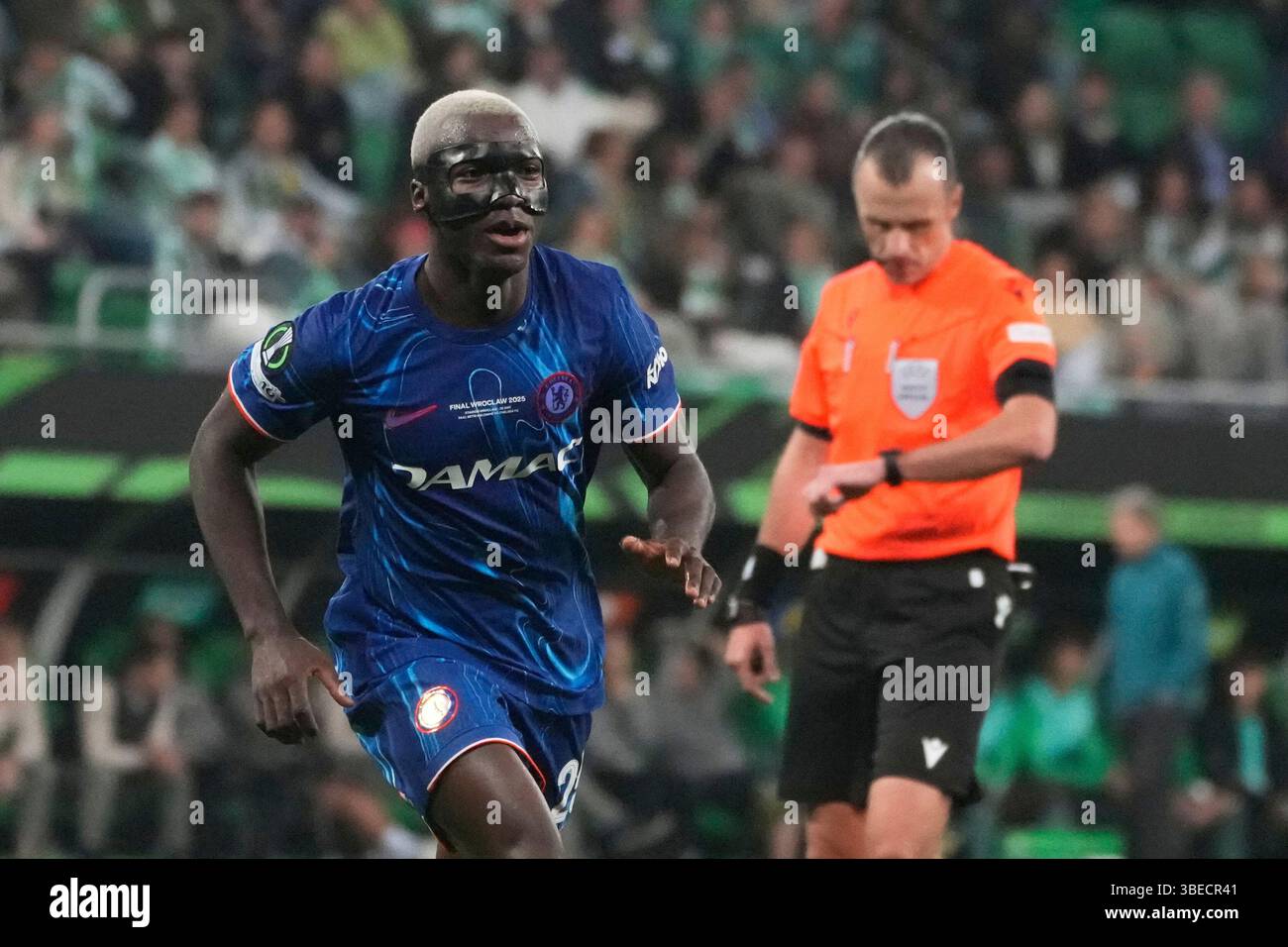 Chelsea's Moises Caicedo, left, celebrates after scoring his side's ...