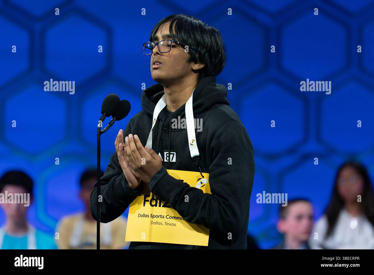 Faizan Zaki, 13, of Dallas, competes during the semifinals of the ...