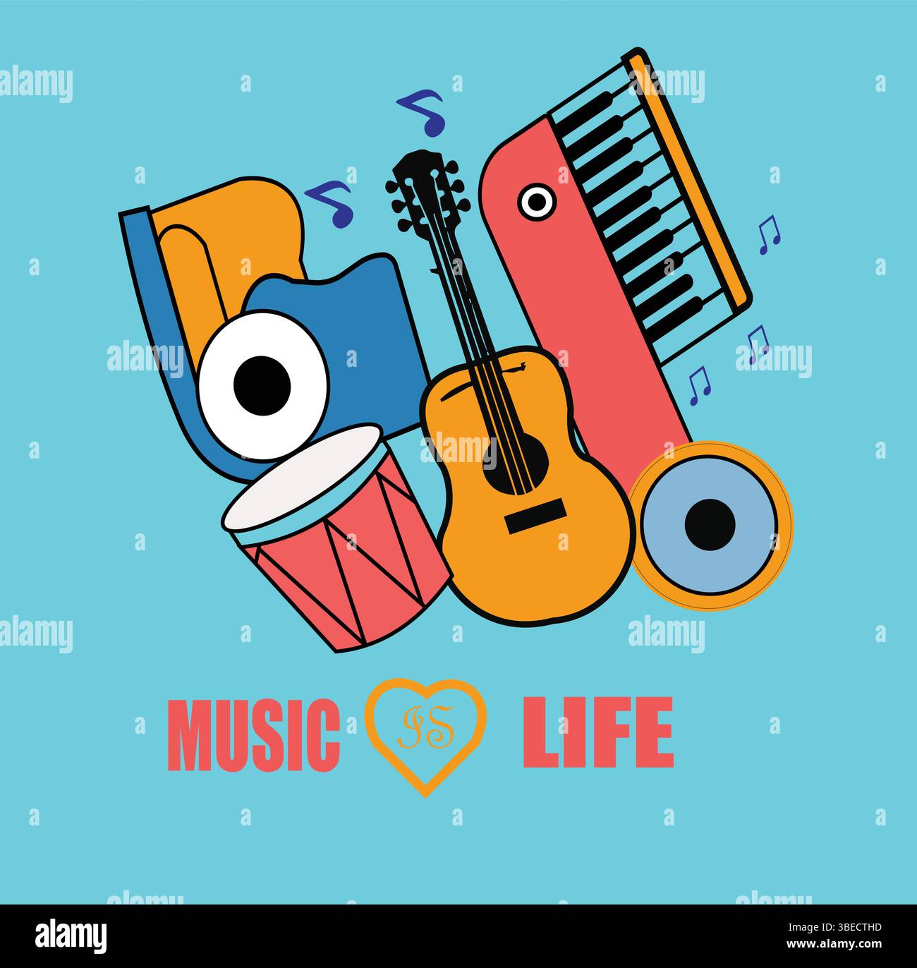 Vibrant band Stock Vector Images - Alamy