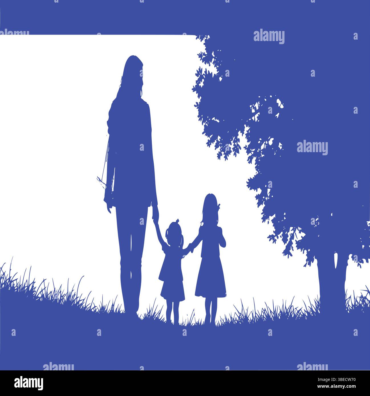 Motherhood harmony Stock Vector Images - Alamy