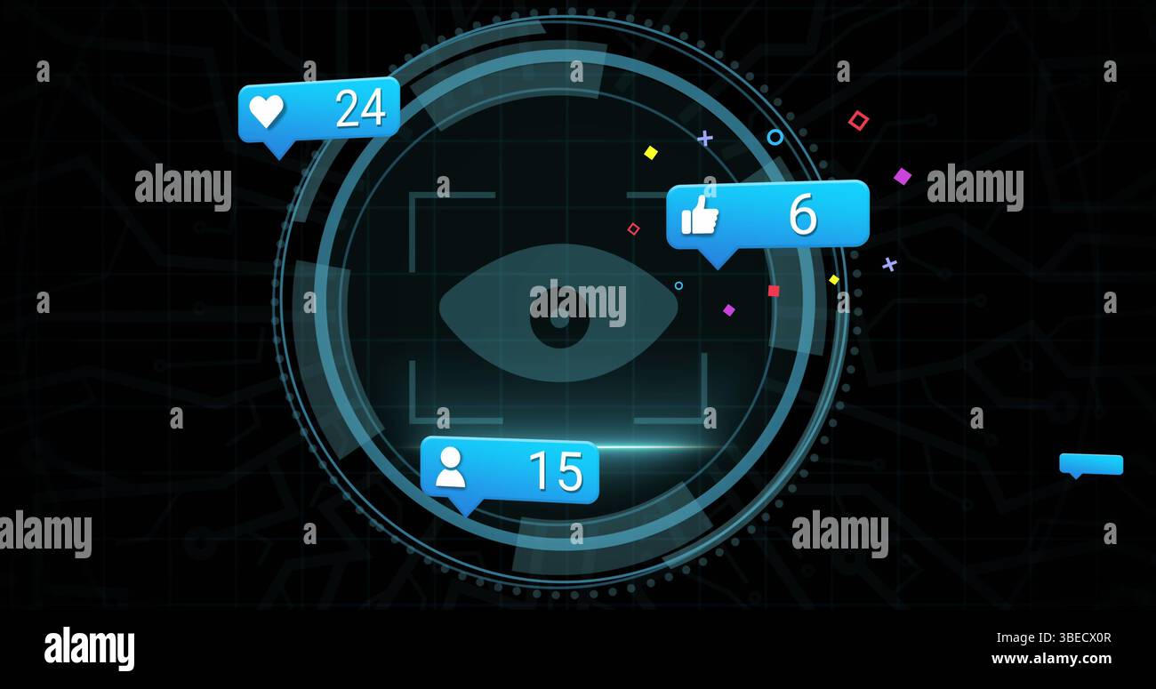 Speech bubbles increasing numbers cyber hi-res stock photography and ...