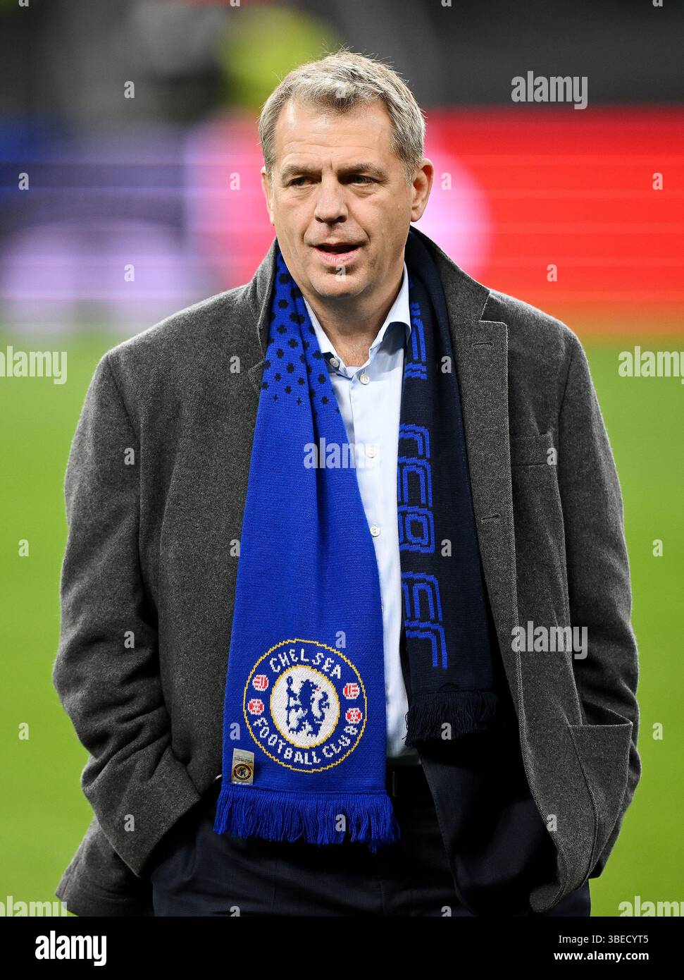 Chelsea owner Todd Boehly after the UEFA Conference League final match ...