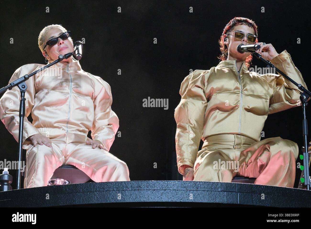 Madrid, Spain. 28th May, 2025. The Ca7riel & Paco Amoroso Group acts ...