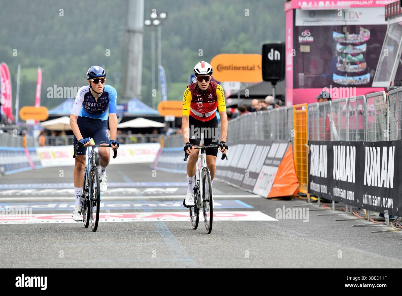 Bormio, Italy. 28th May, 2025. Marco FRIGO (ISRAEL - PREMIER TECH) and ...
