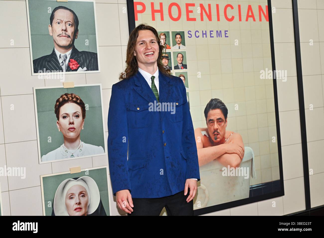 Ansel Elgort attends the Focus Features' premiere of "The Phoenician ...