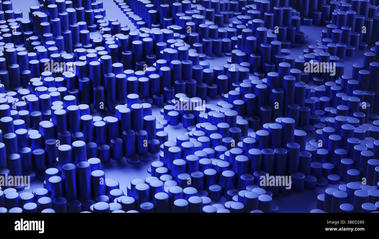 3d animation cylinders background movement hi-res stock photography and ...