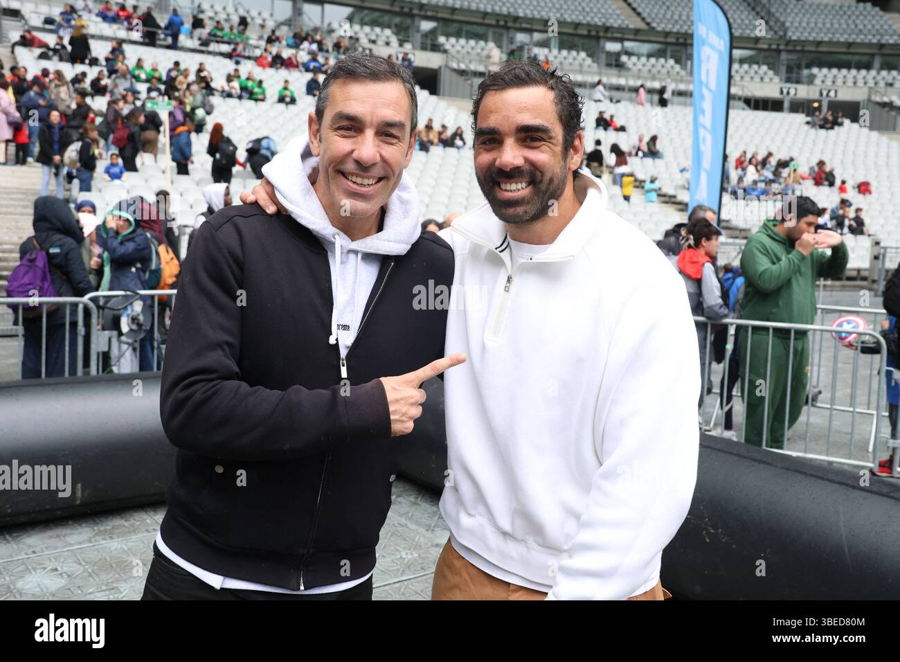 Yoann Huget and Robert Pires attends 'La Journee Evasion' By Premiers ...