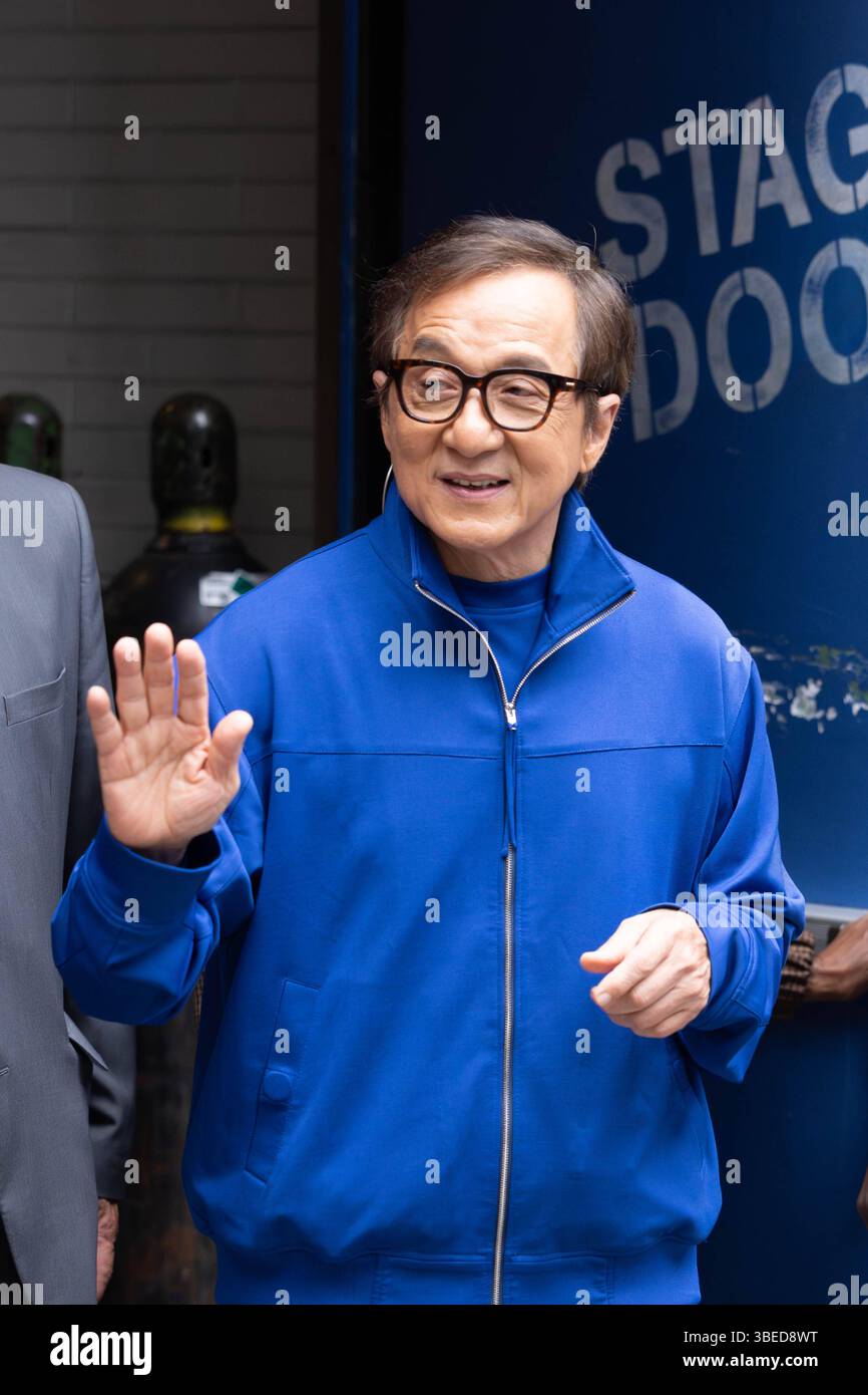 Jackie Chan is seen in New York City Jackie Chan is seen leaving Good ...