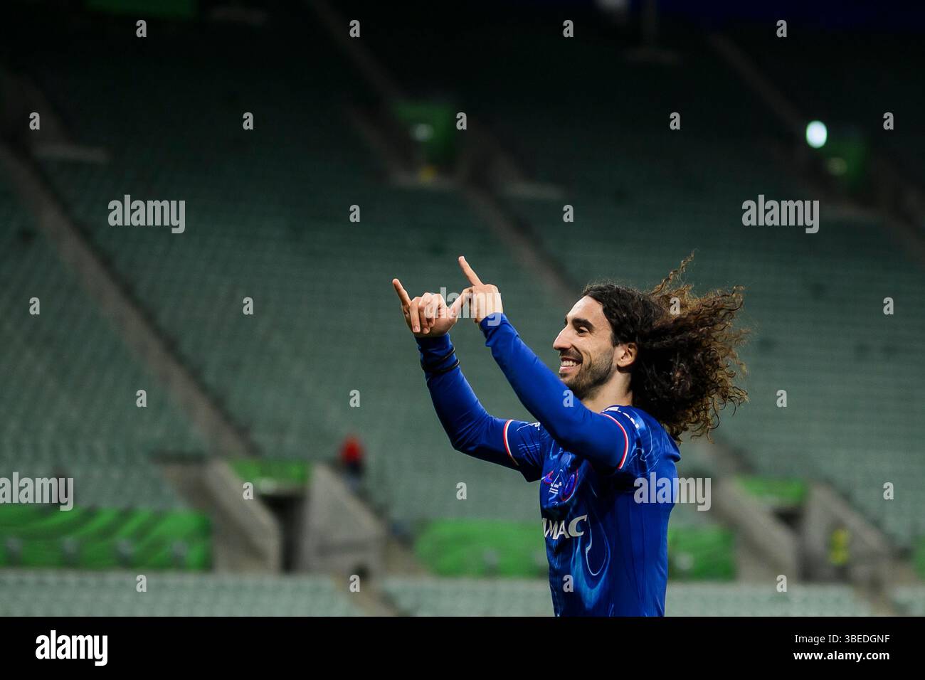 Marc Cucurella of Chelsea FC celebrates during the award ceremony ...