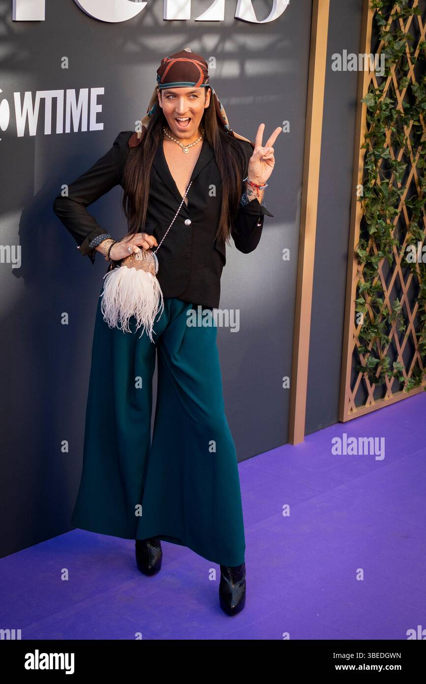 Aless Gibaja attends to 'Matices' premiere at Callao Cinema on May 28 ...