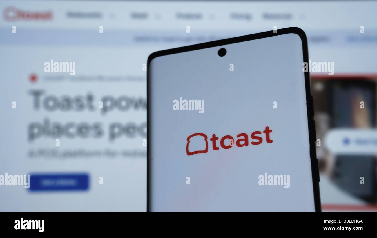 Dhaka, Bangladesh 02 May 2025: Smartphone with logo of US restaurant ...