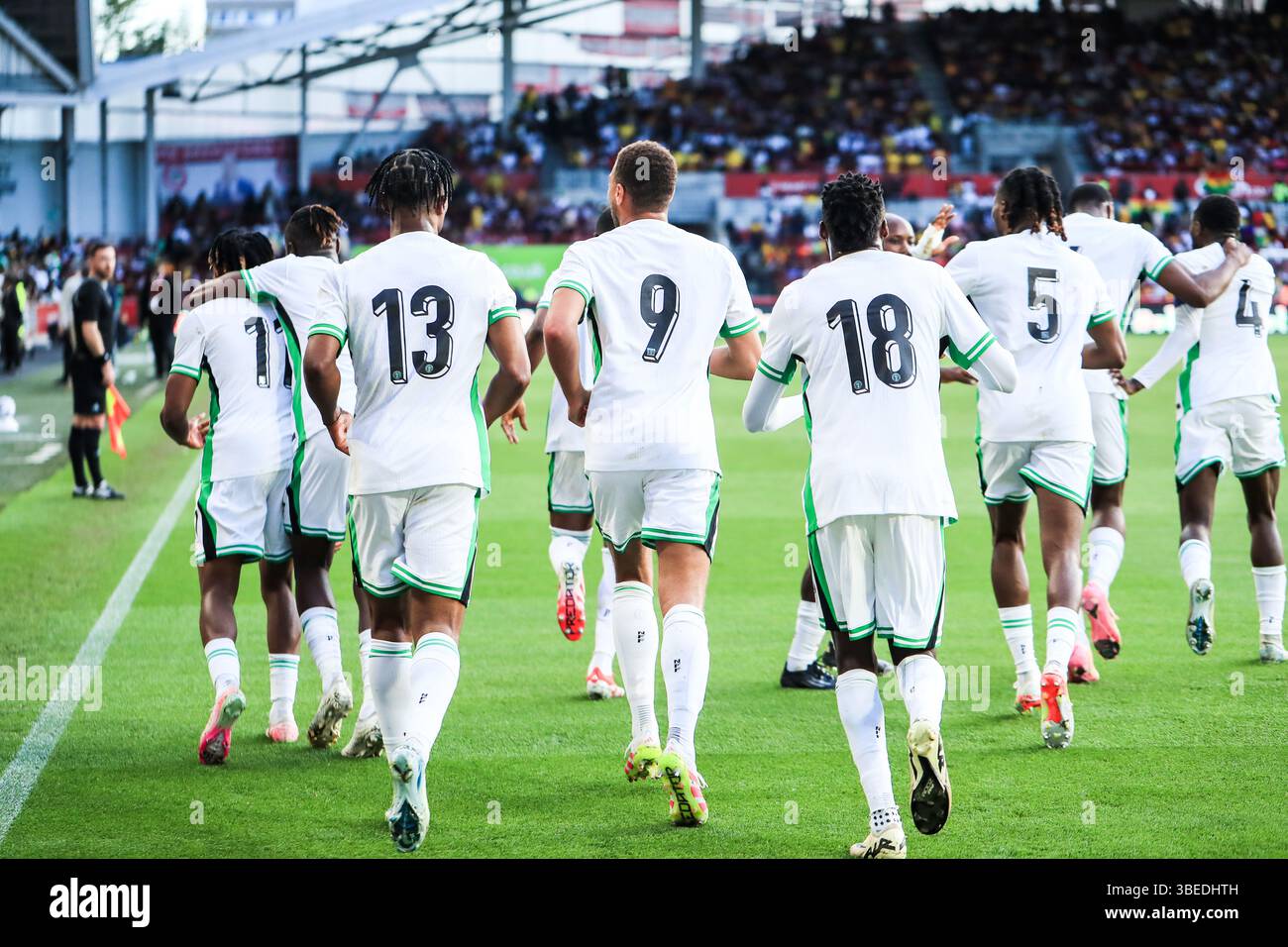Brentford, England, 28th May, 2025, Semi Ajayi celebrates scoring for ...
