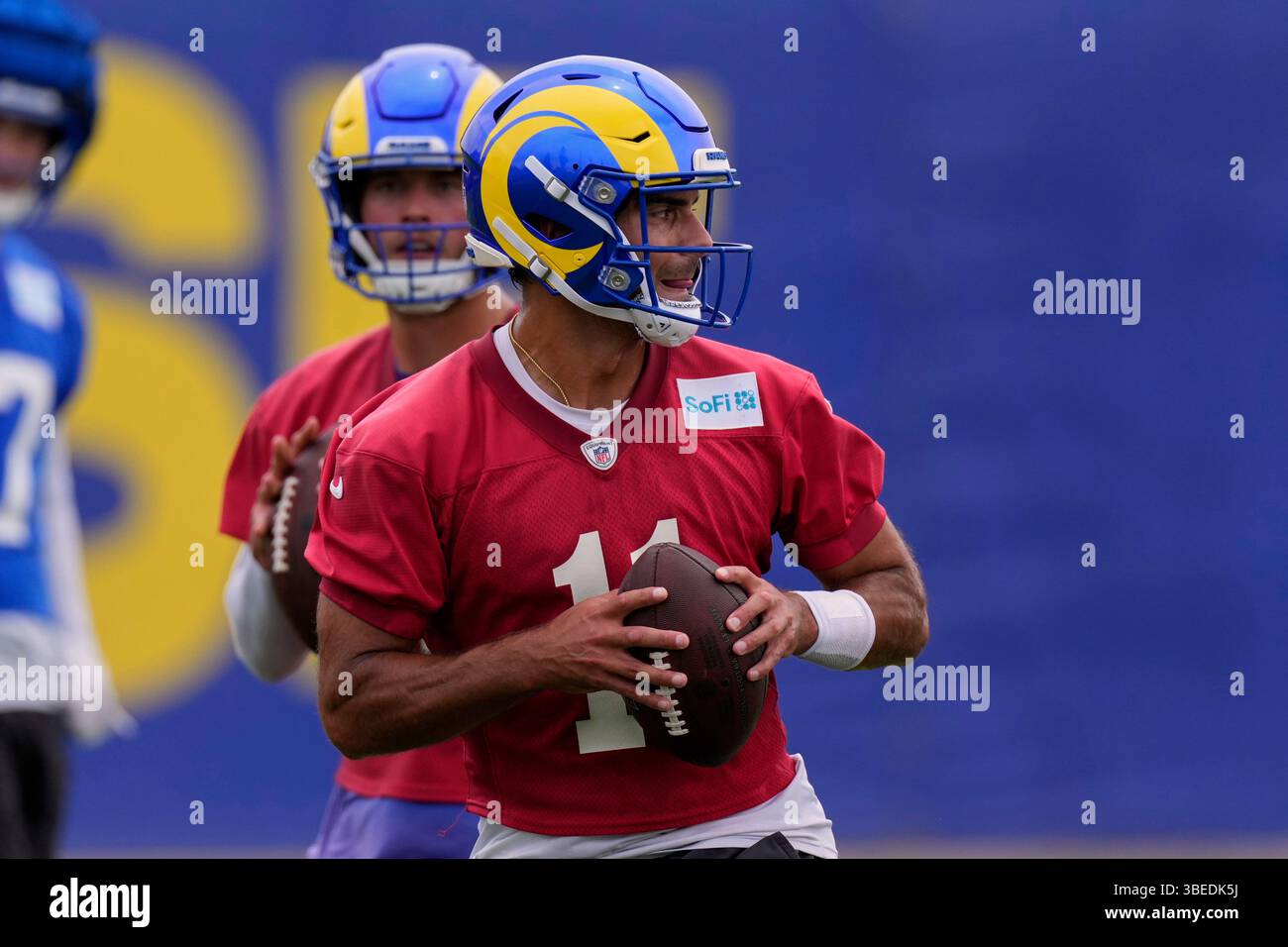 Los Angeles Rams quarterback Matthew Stafford, left, and quarterback ...
