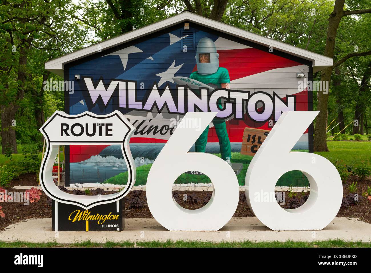 Illinois route 66 hi-res stock photography and images - Alamy