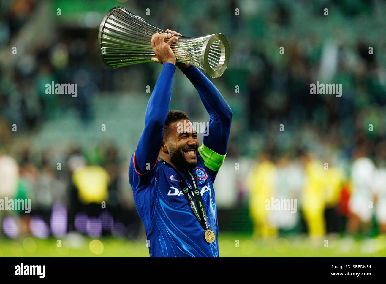 Reece James seen during UEFA Conference League 2025 final game between ...