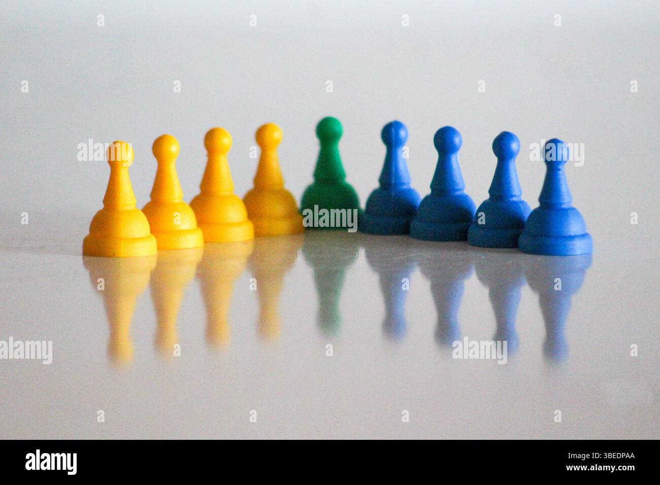 Concept image showing how yellow and blue merge to create green ...
