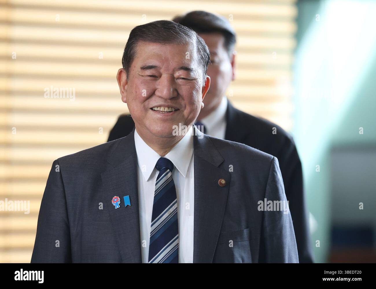 Japanese Prime Minister Shigeru Ishiba arrives at prime minister's ...