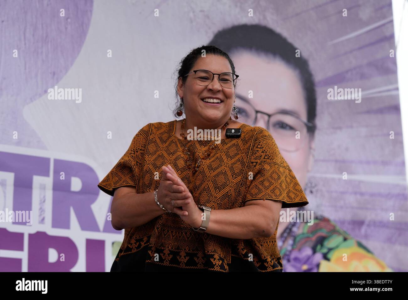 Lenia Batres, who is running for election for the Mexican Supreme Court ...