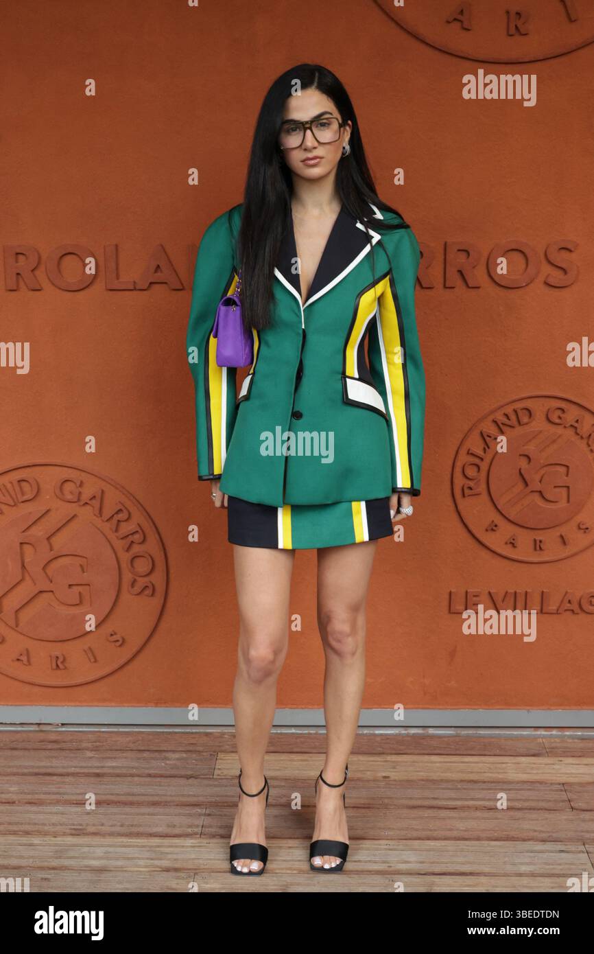 Maya Chantout at Village for night session during the 2025 French Open ...