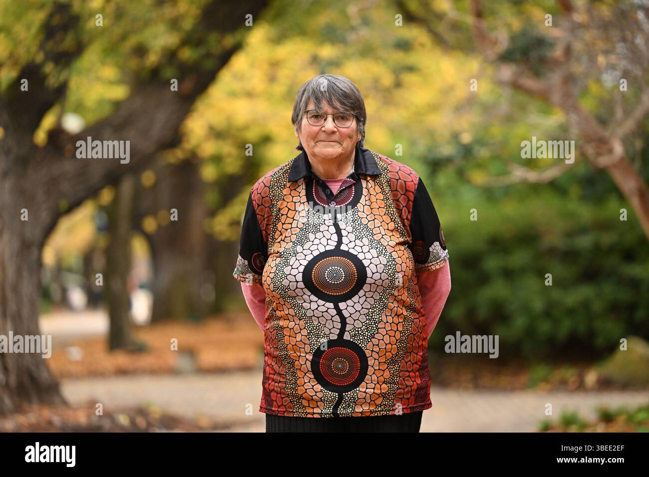 Melbourne, Australia. 29th May, 2025. Artist Sandra Aitken poses for a ...