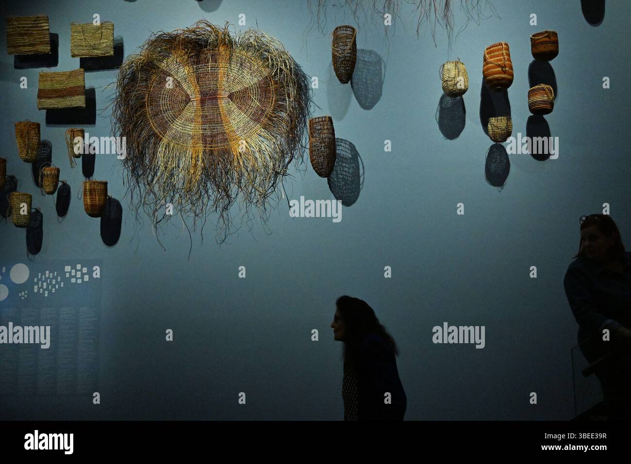 Melbourne, Australia. 29th May, 2025. People observe artwork on display ...