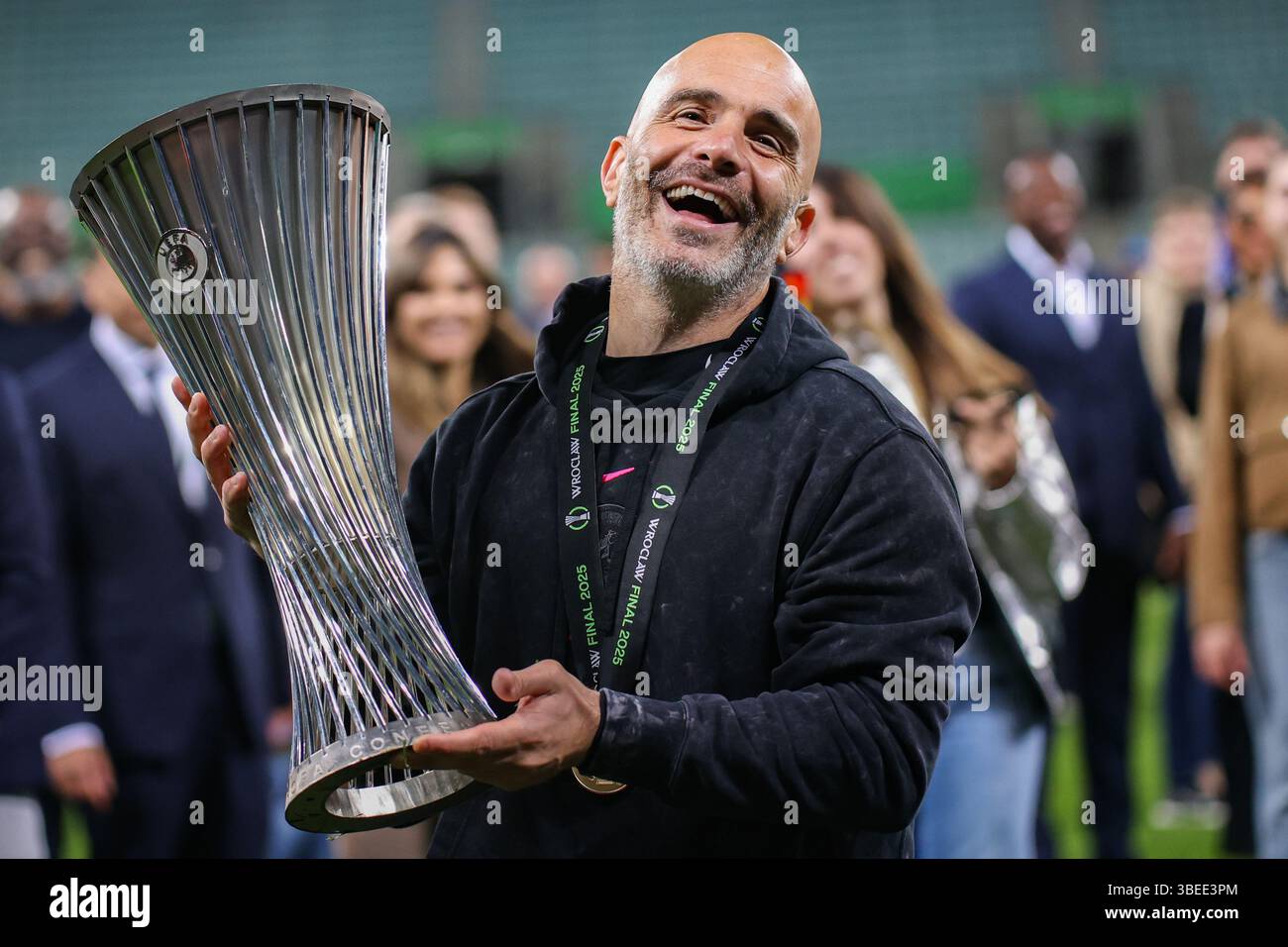 Enzo Maresca coach of Chelsea FC celebrates a win during the UEFA ...