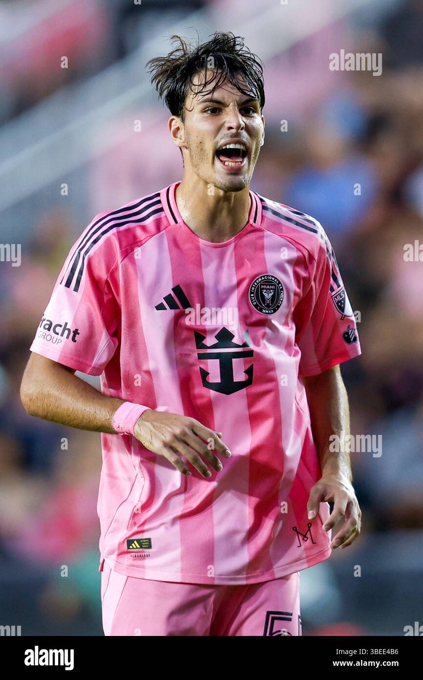 FORT LAUDERDALE, FL - MAY 28: Federico Redondo (55) of Inter Miami CF ...