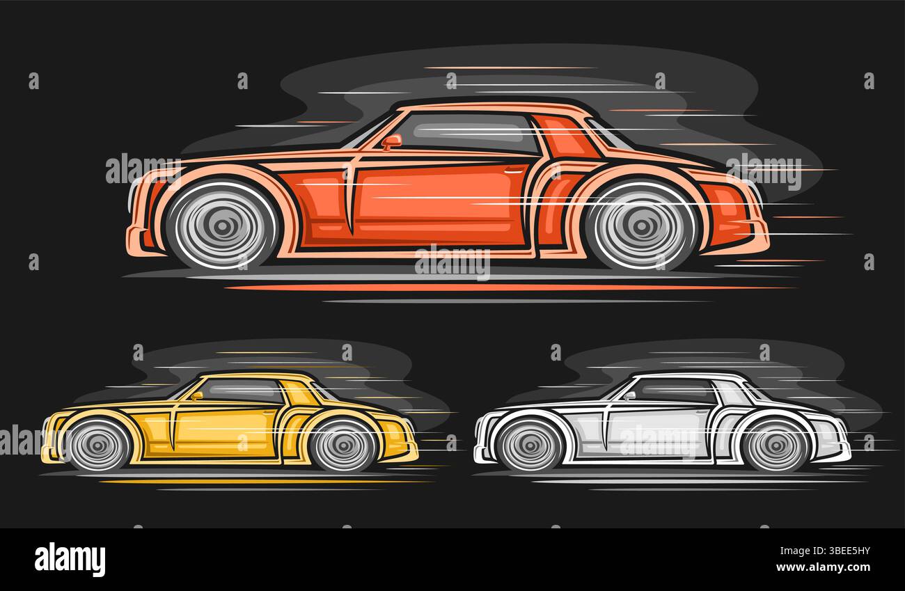 Car design 1990s Stock Vector Images - Alamy