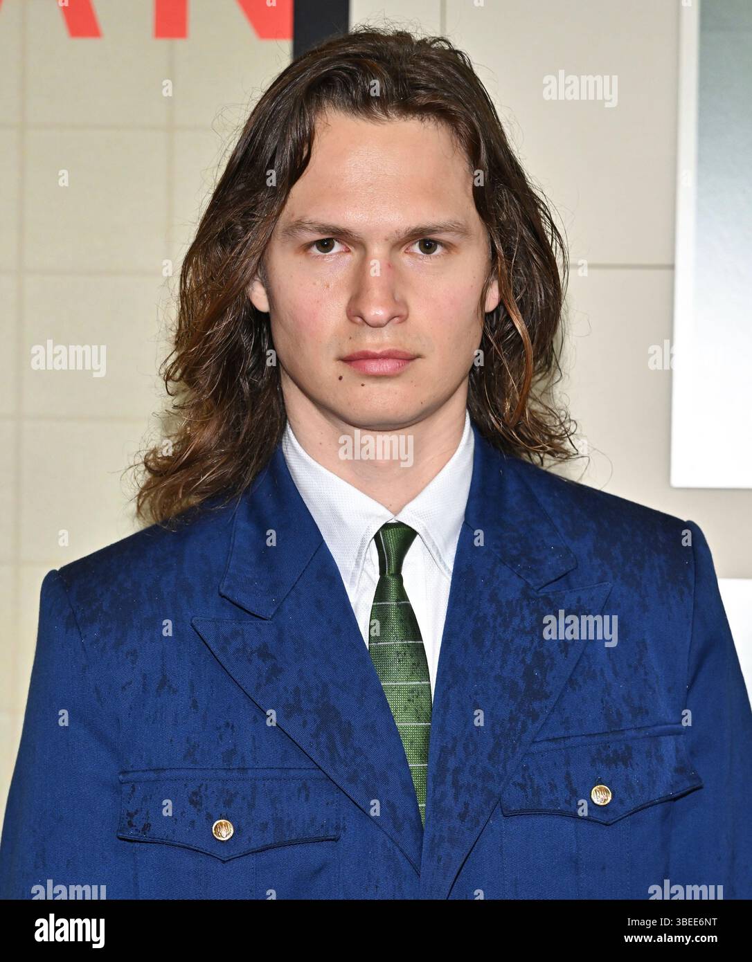 Ansel Elgort attends the Focus Features' premiere of "The Phoenician ...
