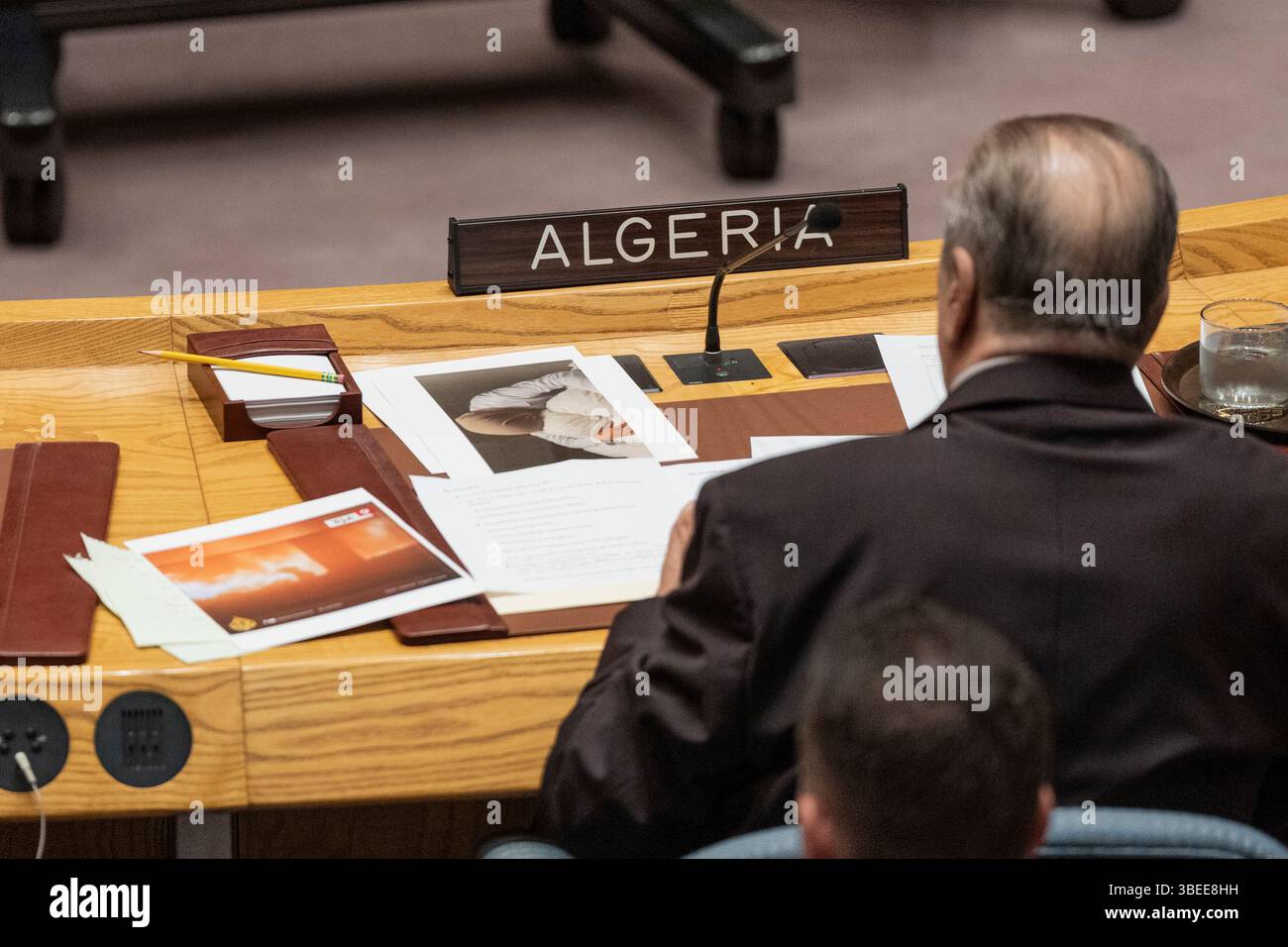 New York, NY, May 28, 2025: Ambassador Amar Bendjama of Algeria keeps ...