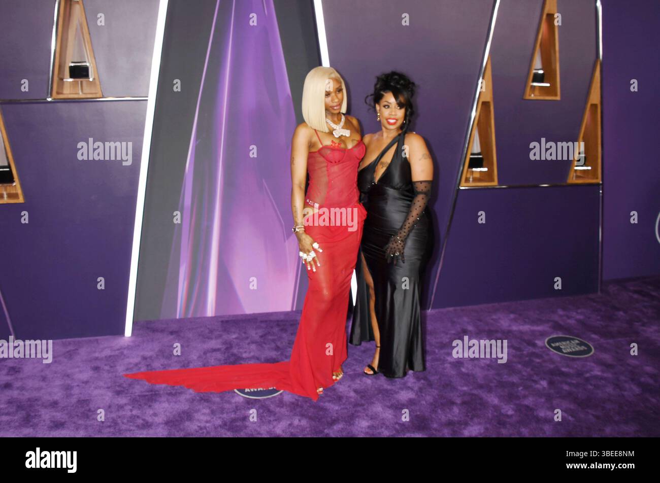 LAS VEGAS, NEVADA - MAY 26: Sexyy Red and her Mom Andrea Jenkins attend ...