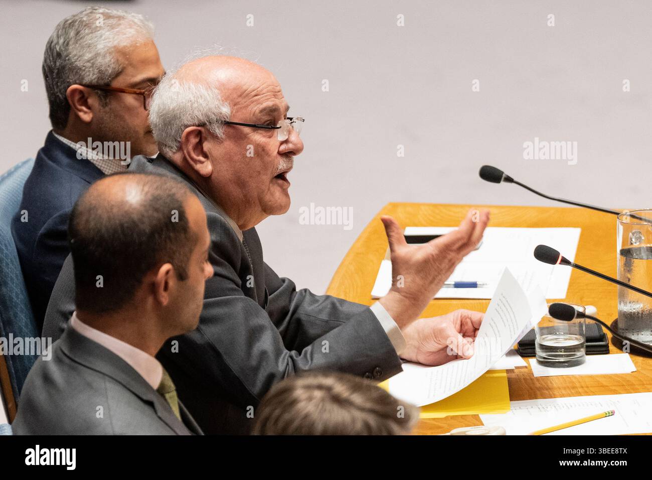 New York, NY, May 28, 2025: Ambassador Riyad Mansour of State of ...