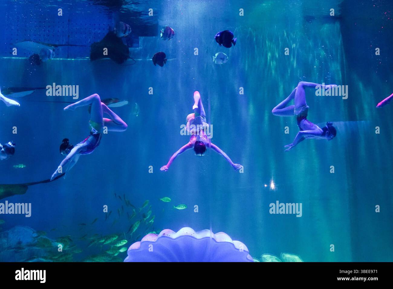 **CHINESE MAINLAND, HONG KONG, MACAU AND TAIWAN OUT** Performers dance ...