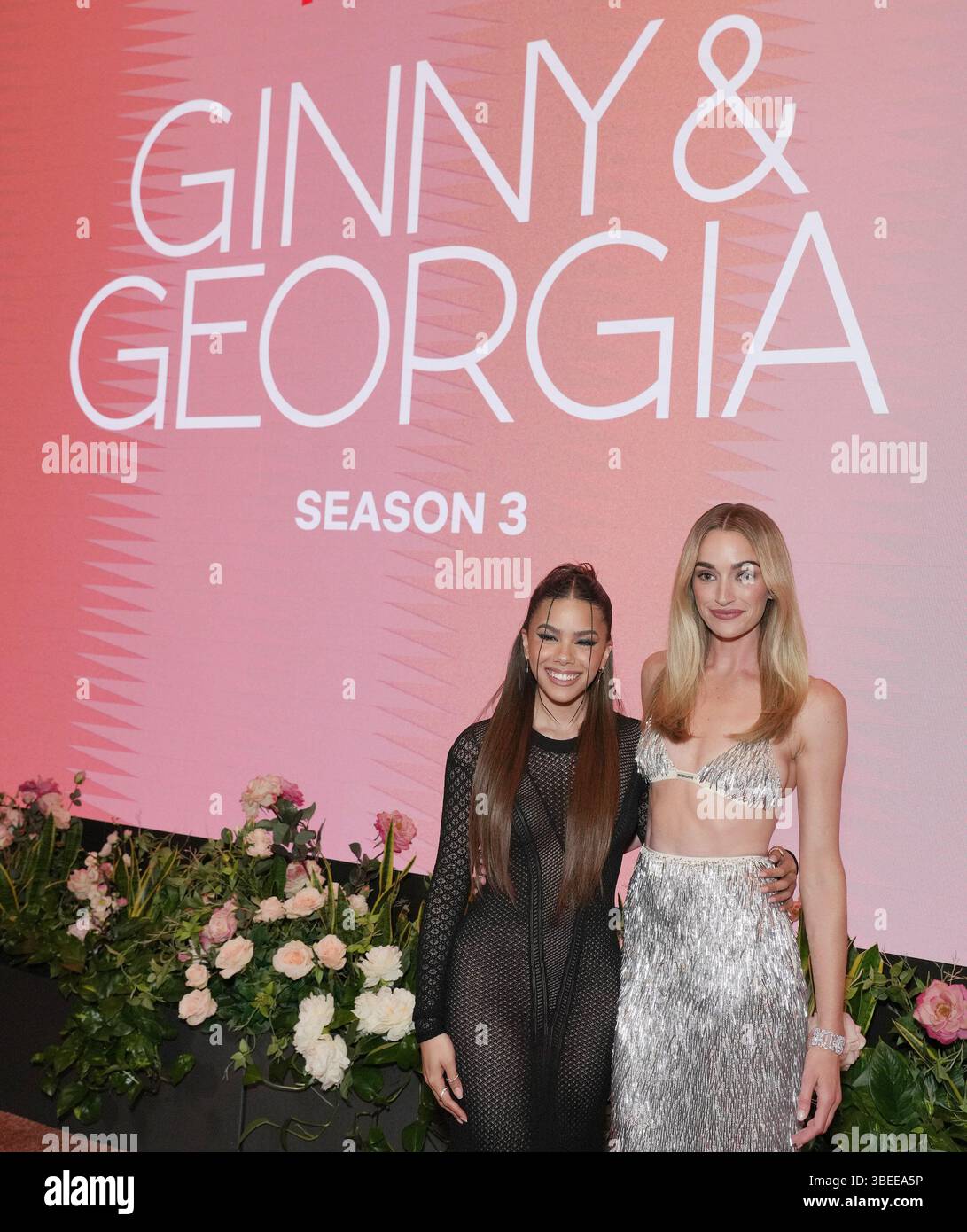 (L-R) Antonia Gentry and Brianne Howey at the Netflix's "GINNY & GEORGIA" Season 3 Los Angeles ...